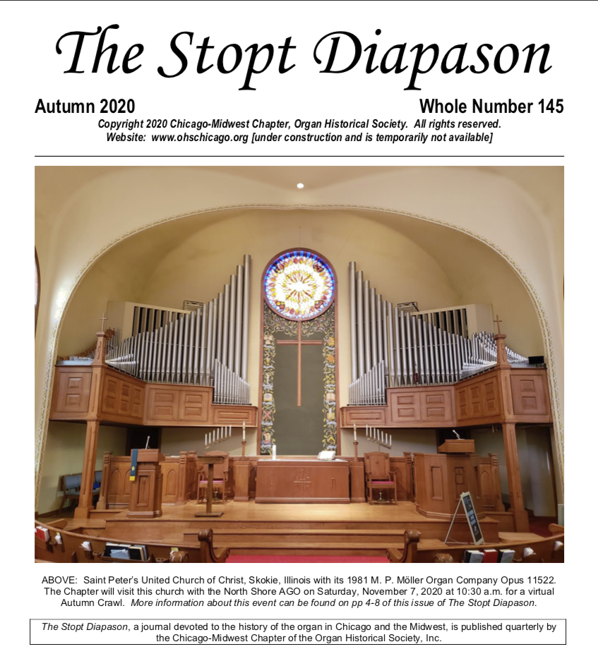 The Stopt Diapason | The Chicago-Midwest Chapter of The Organ ...